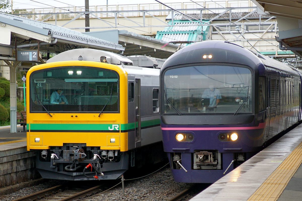 E493系と485系 華 富士見駅: 餃子とラーメン2の撮影日記